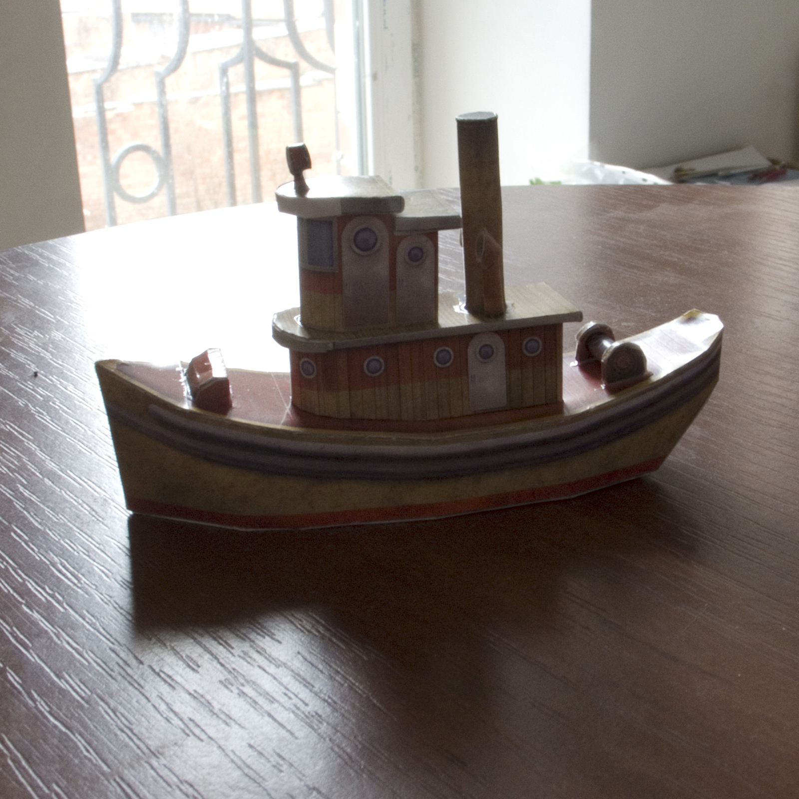 3d tug papermodel ship