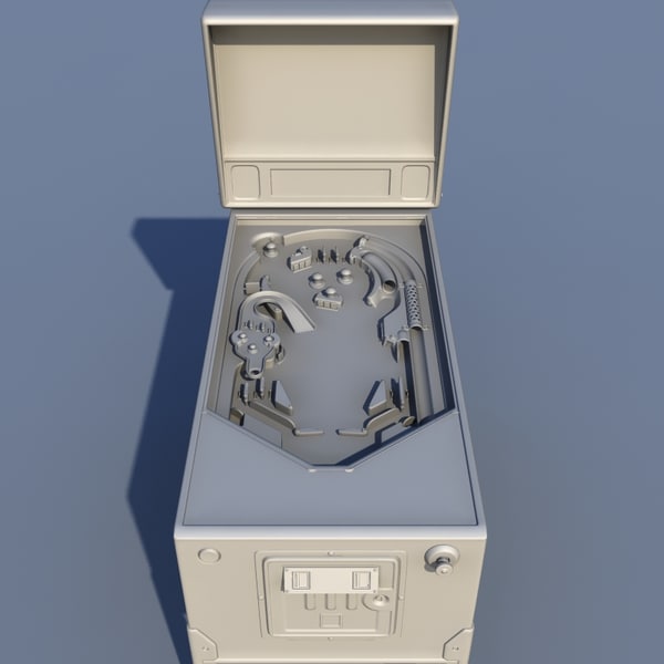 3d model pinball machine 02