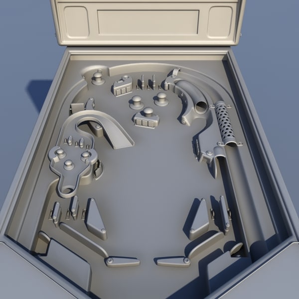 3d model pinball machine 02