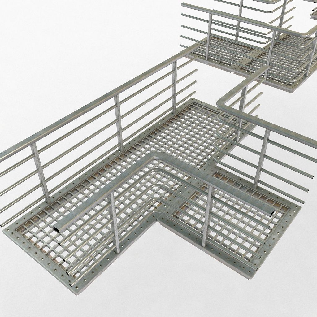 3d model metal bridges set
