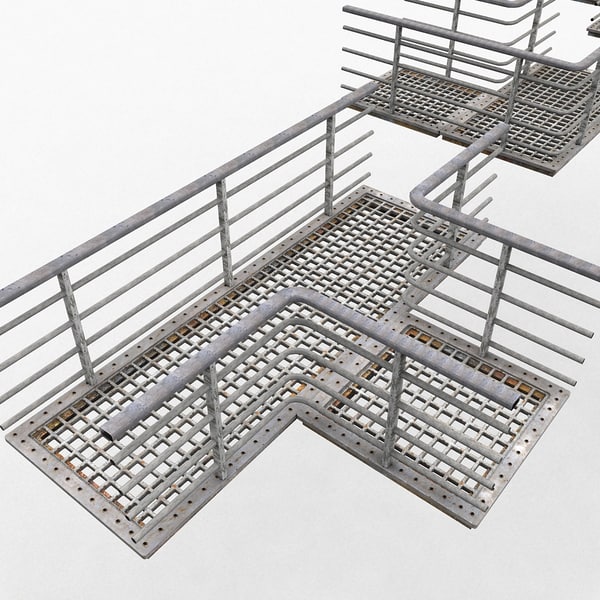 3d model metal bridges set