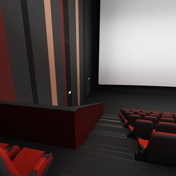 3d model imax interior scene
