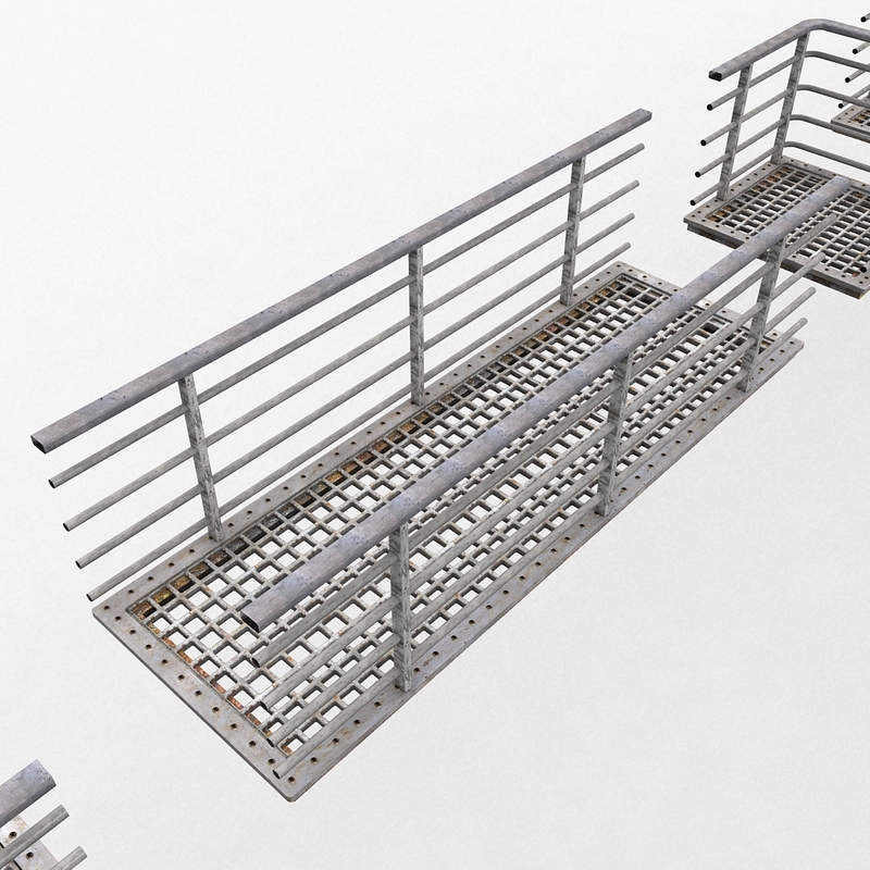 3d model metal bridges set