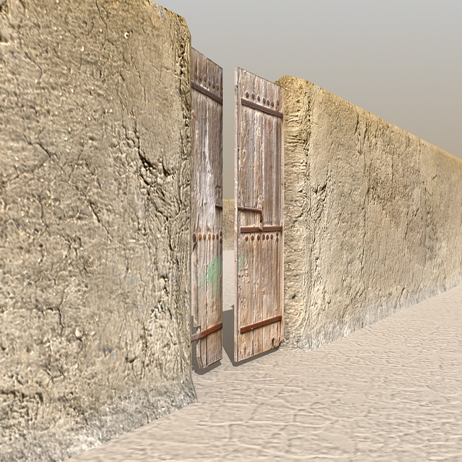 3d 3ds arab mud walls collections