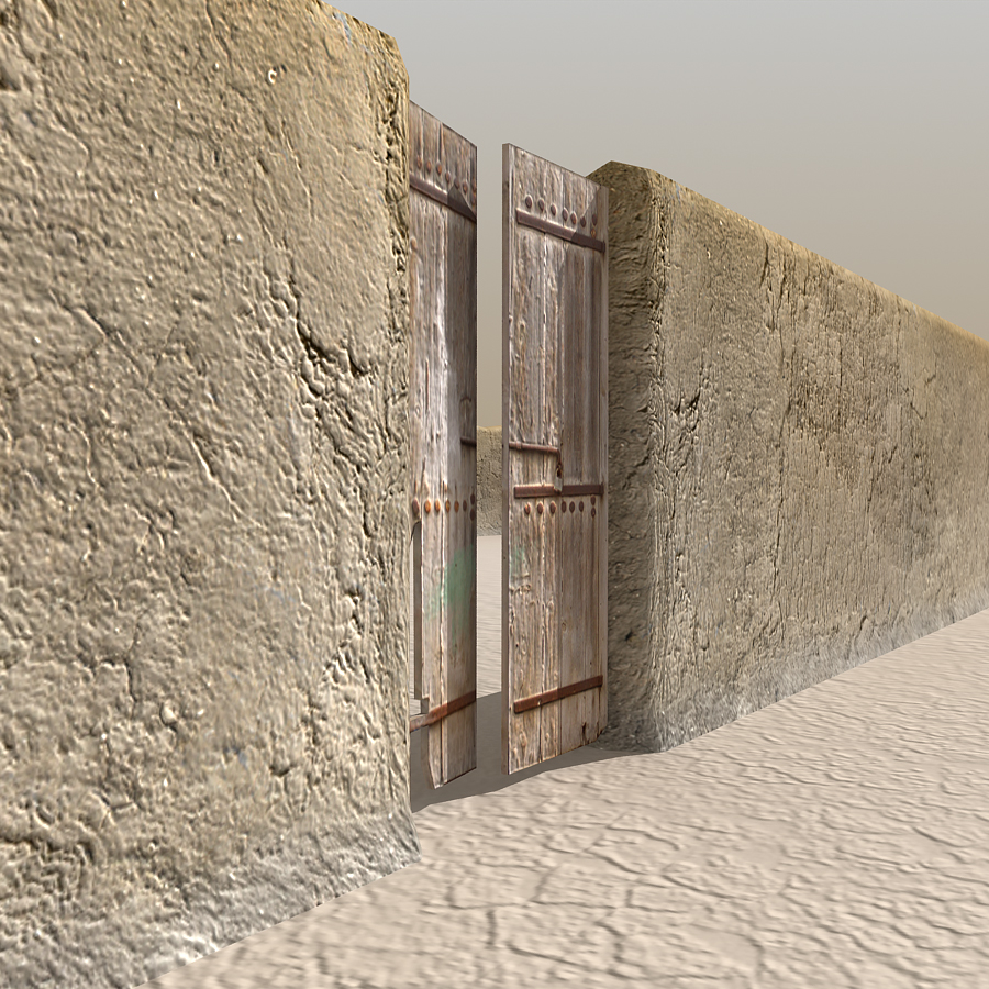 3d 3ds arab mud walls collections