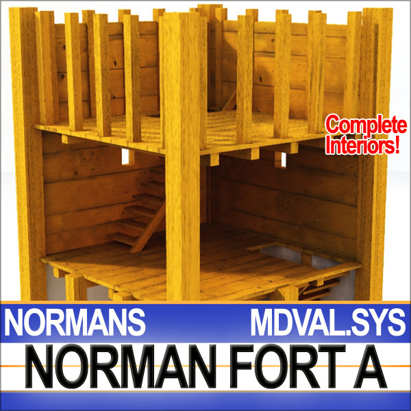 3d medieval norman fort