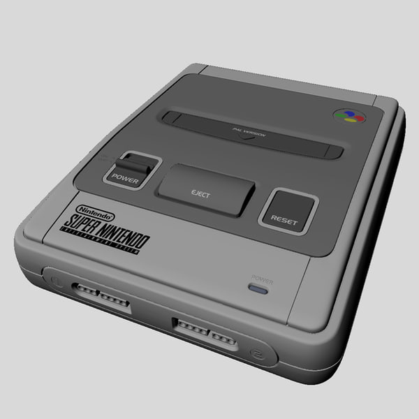3d nintendo super famicom model