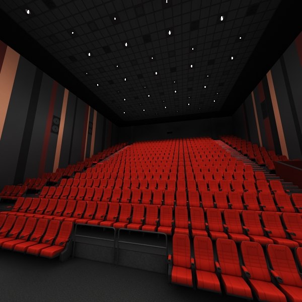 3d model imax interior scene
