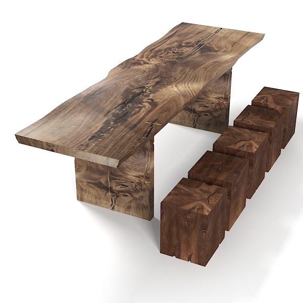 hudson furniture rustic 3d 3ds