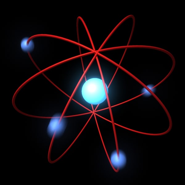electrons atom 3d model