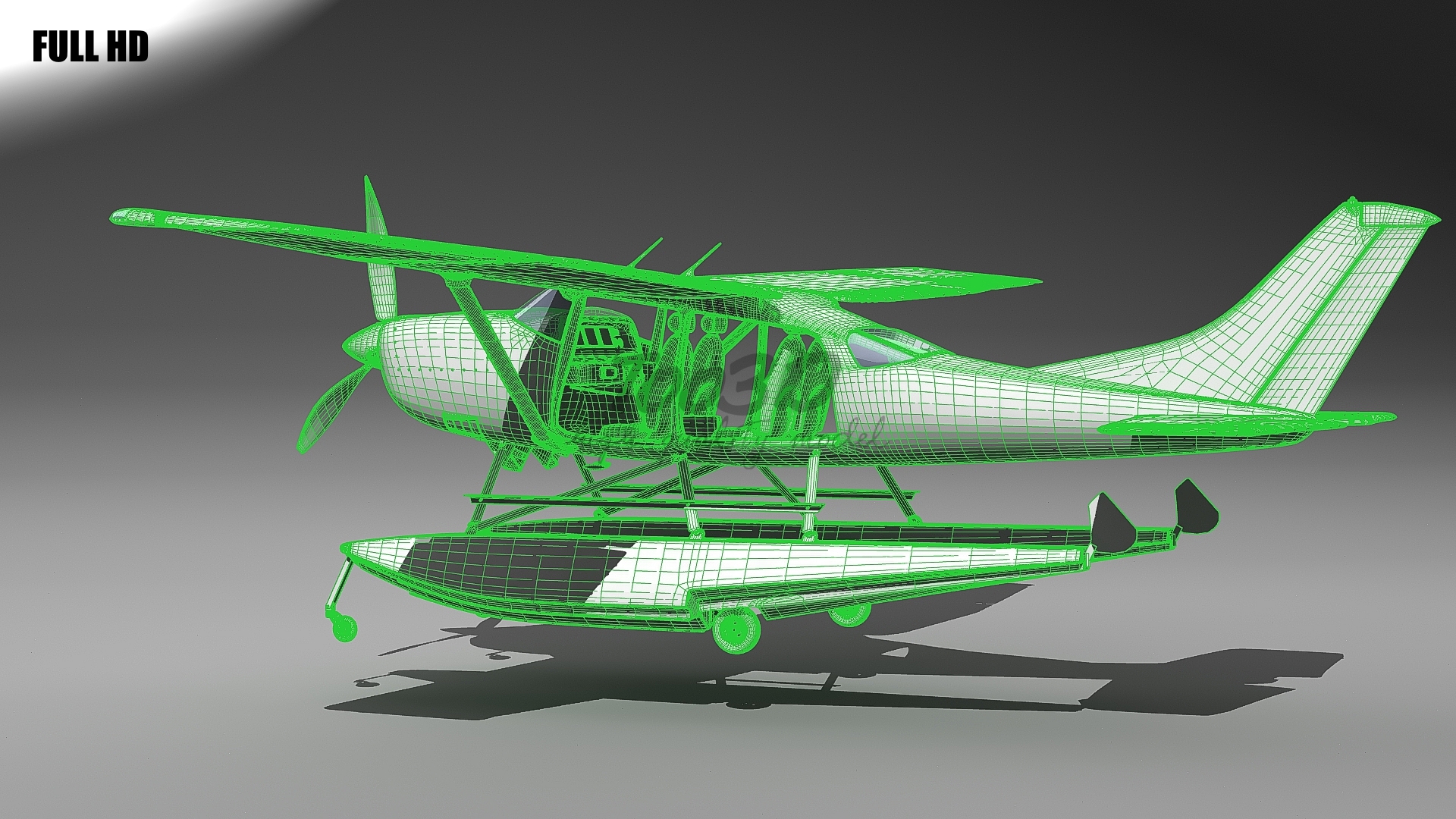 3d model stationair floats