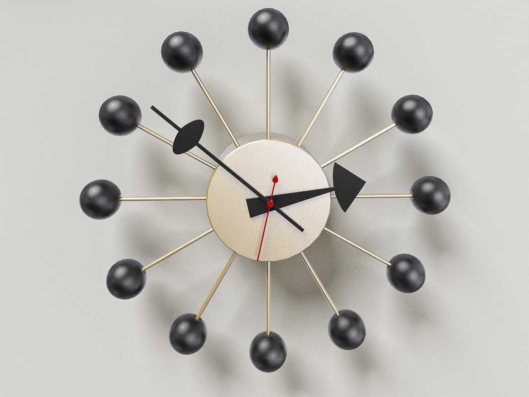 3d model vitra 26 clock spindle