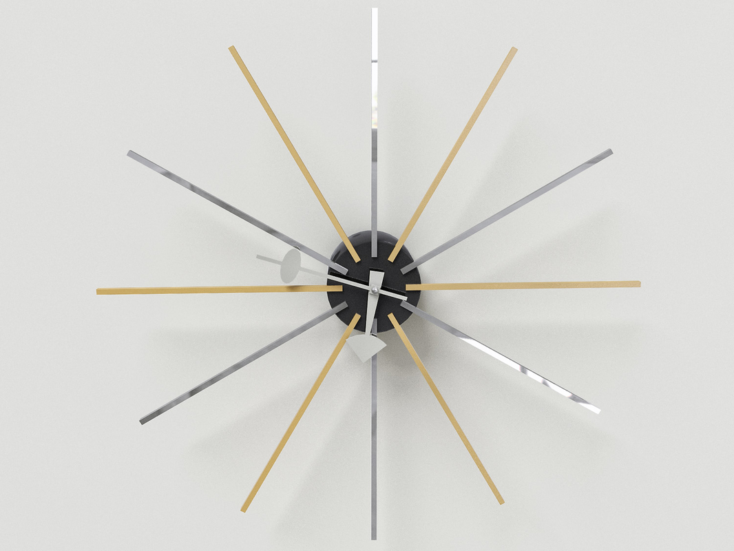3d model vitra 26 clock spindle
