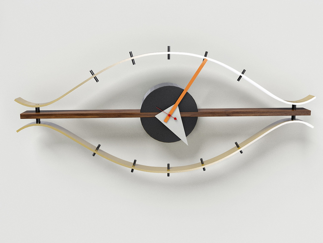 3d model vitra 26 clock spindle