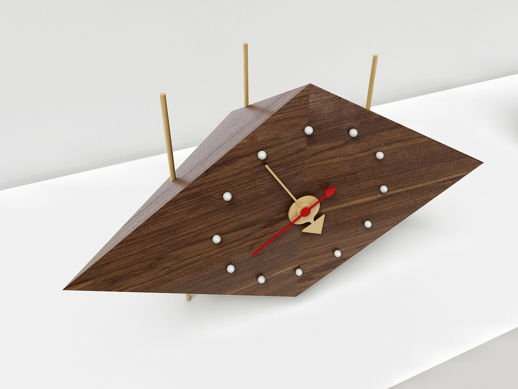 3d model vitra 26 clock spindle