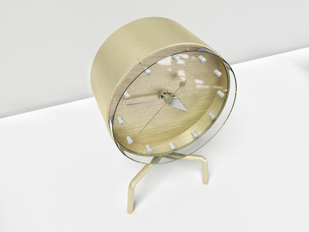 3d model vitra 26 clock spindle