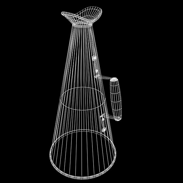 old megaphone 3d model