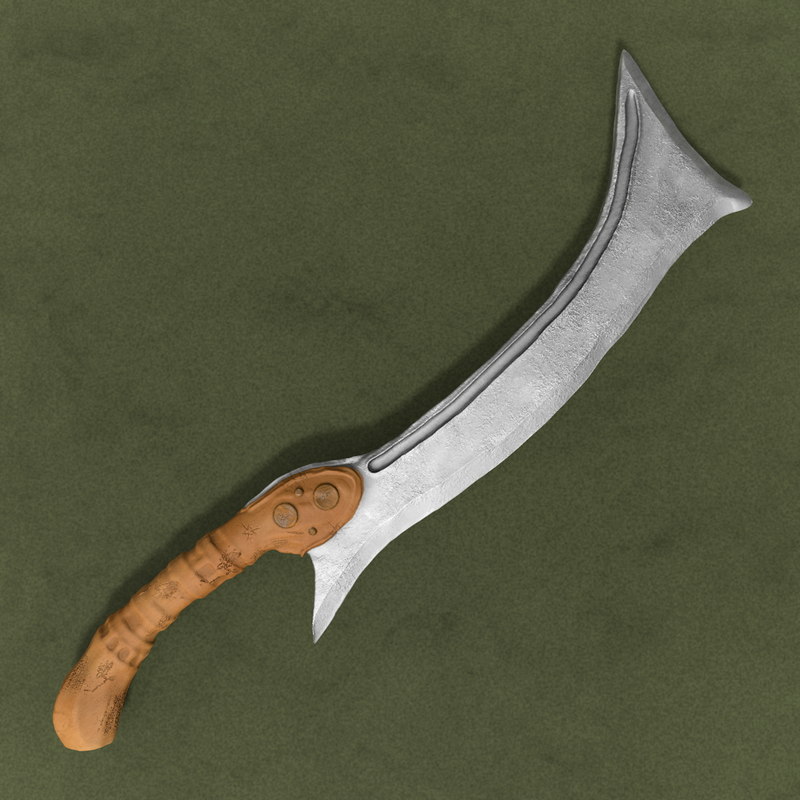 sword saber fantasy 3d model