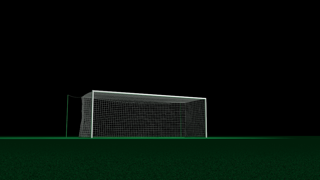 3d model soccer goal