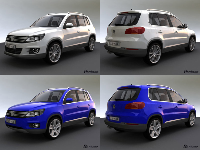 3d volkswagen tiguan 2012 sport model