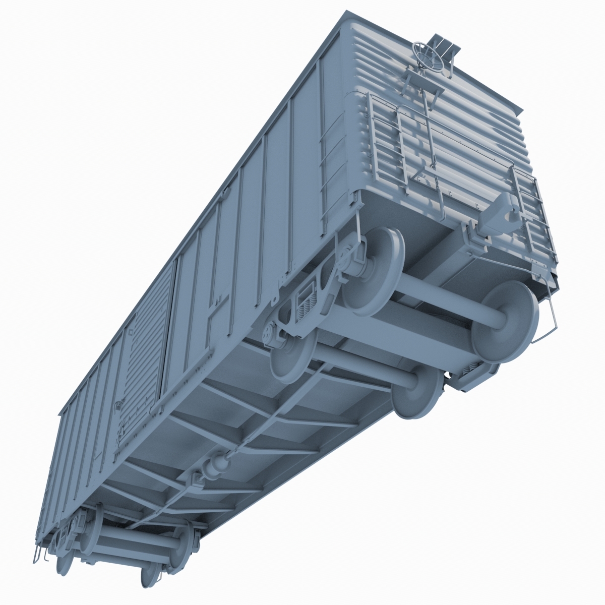 freight boxcar 3d obj
