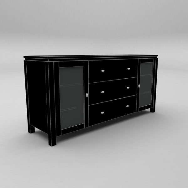 3d model buffet console table