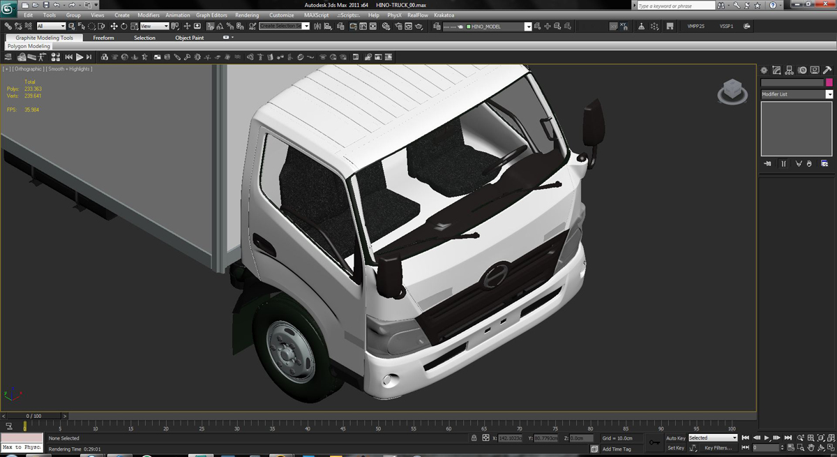 3d van hino model
