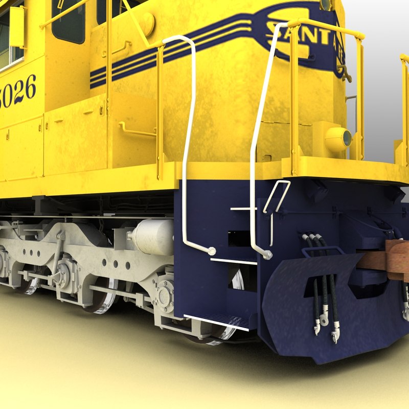3d emd sd40-2 engines sf
