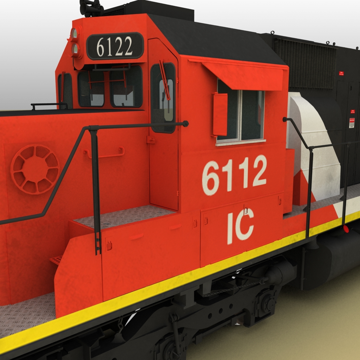 3d emd sd40-2 engines cn
