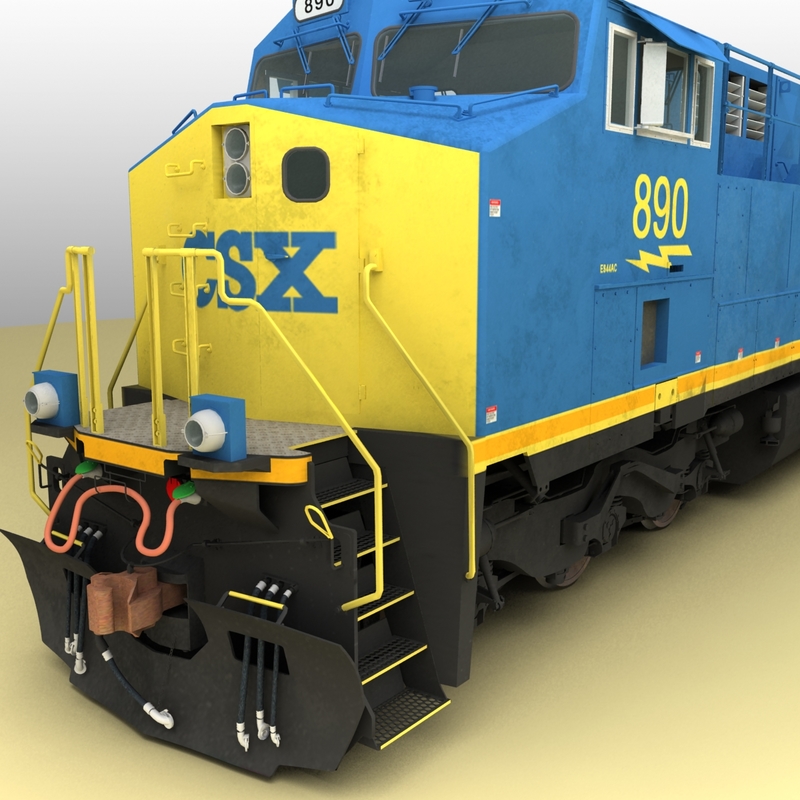 3d ge es44ac locomotive engines