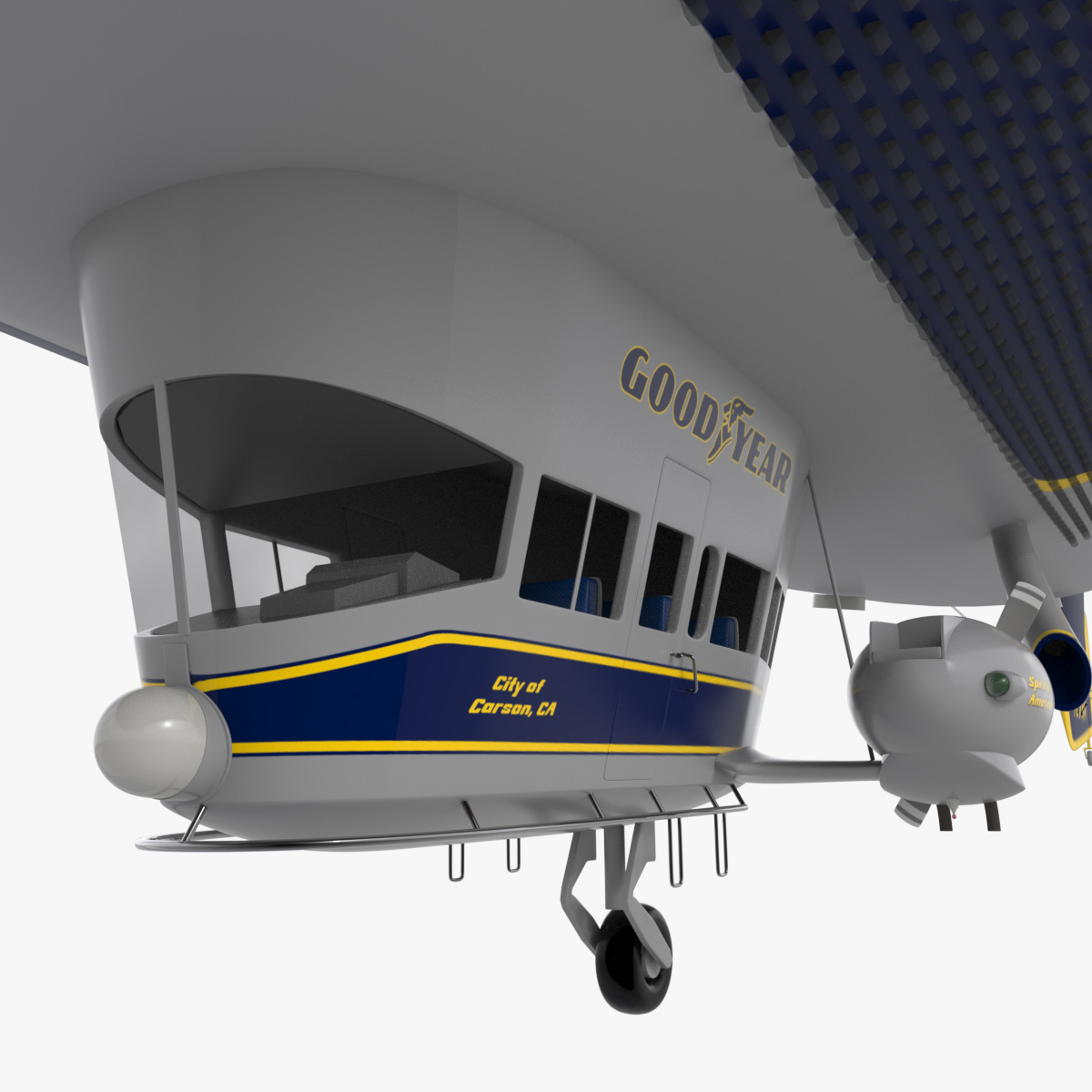 good year blimp 3d model