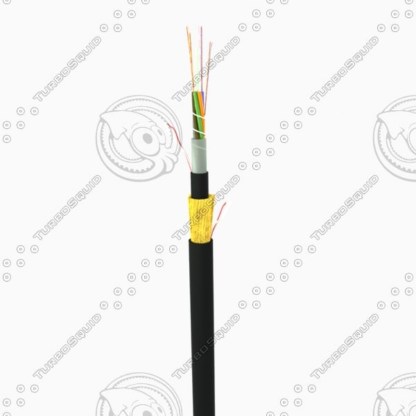 cable fiber optic 3d model