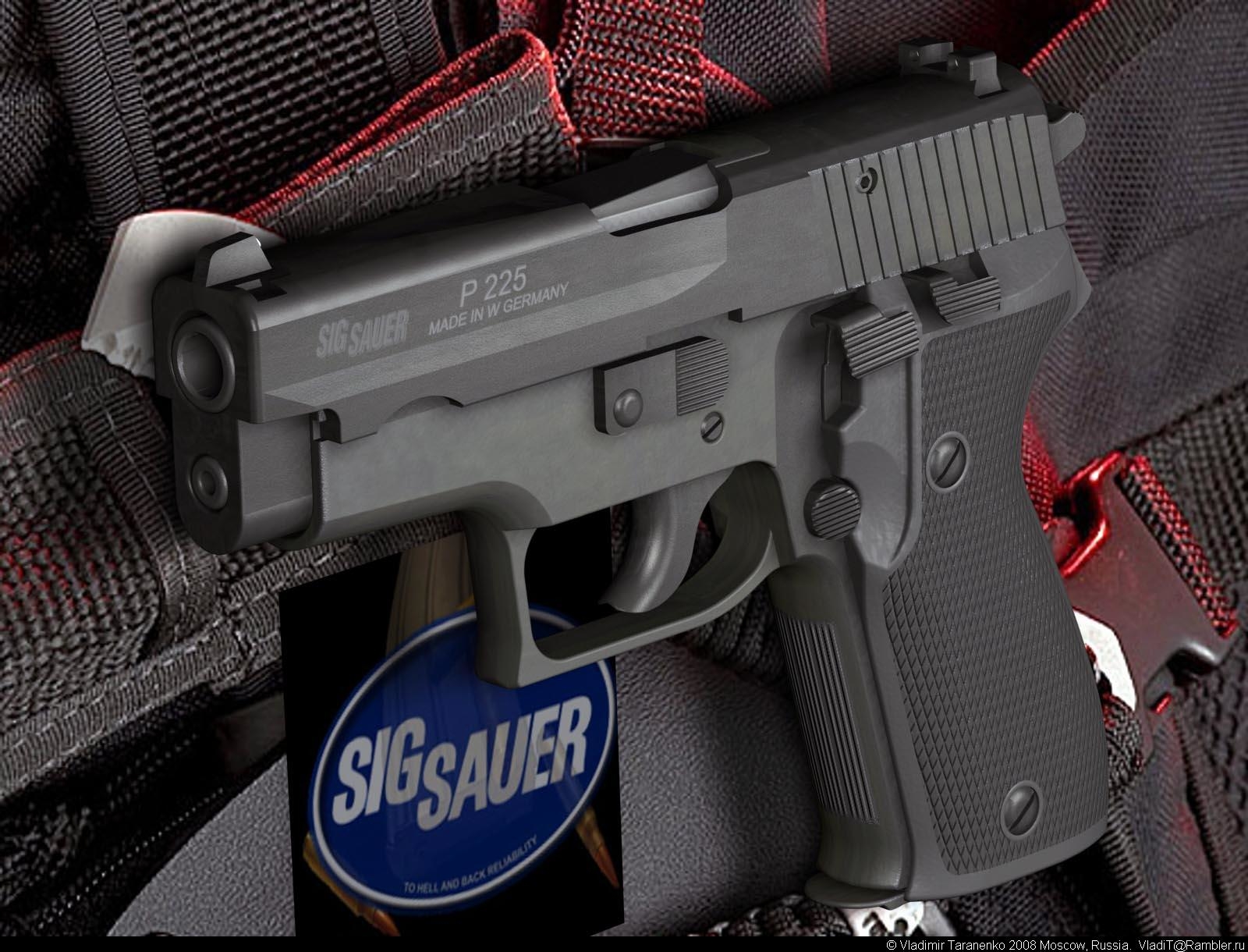 sig sauer p225 3d model