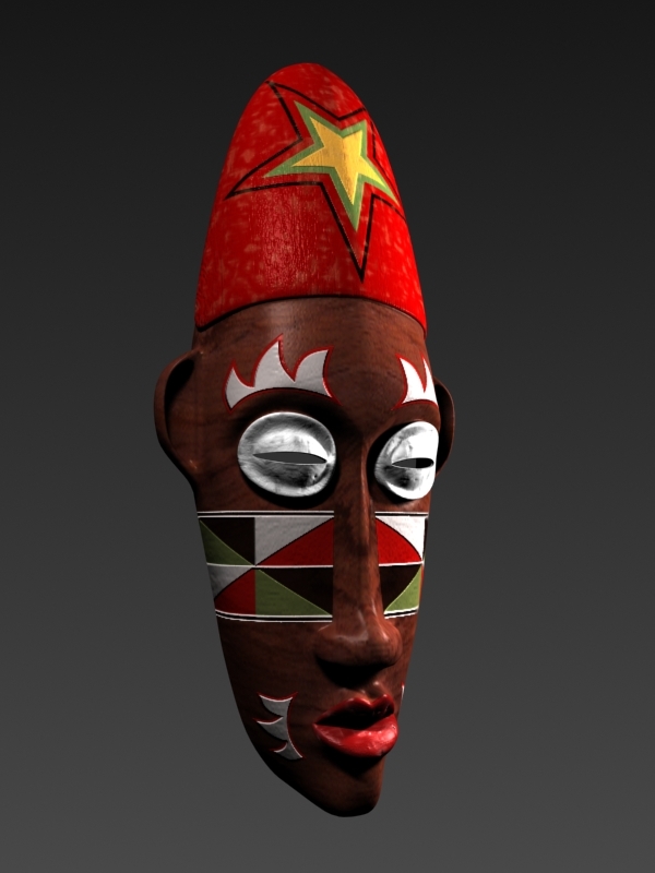 3d model african mask