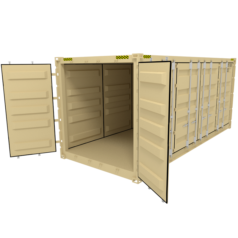 Contentor de abertura lateral de 20 pés Modelo 3D - TurboSquid 662043