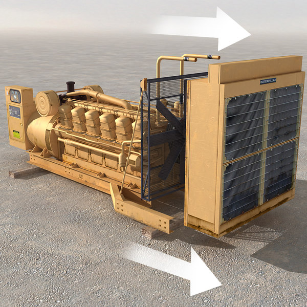 diesel generator shelter 3d model