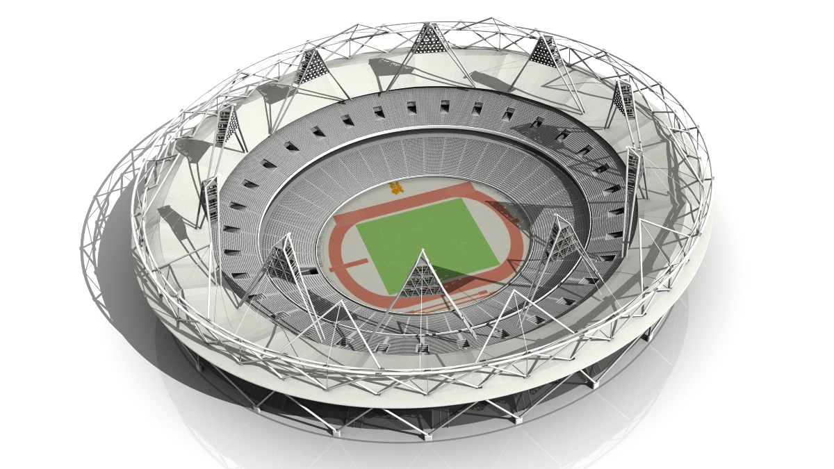 2012 olympic stadium 3d model