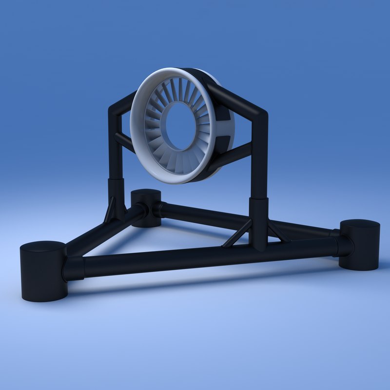 3d model tidal turbine