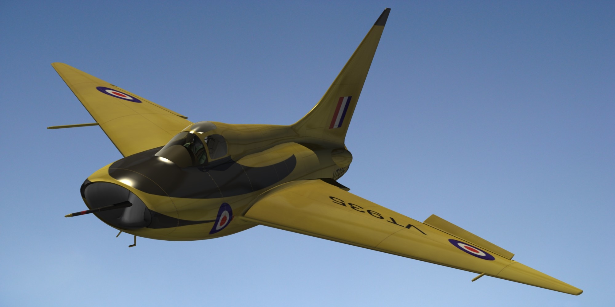 boulton paul p111 3d obj