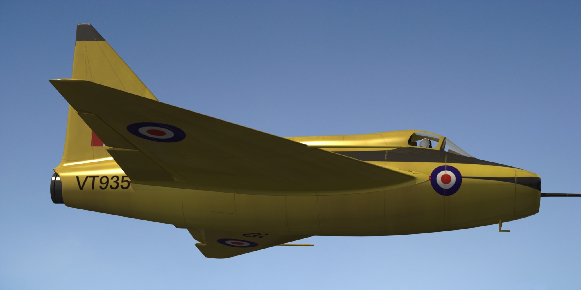 boulton paul p111 3d obj