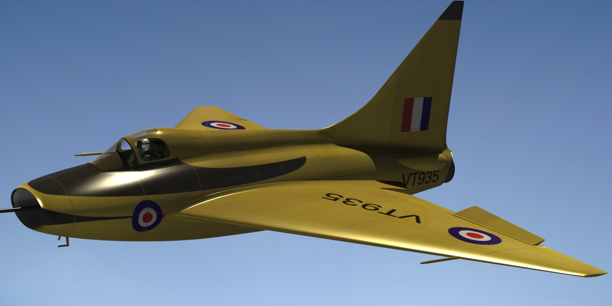 boulton paul p111 3d obj