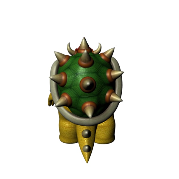 3d model bowser turtle