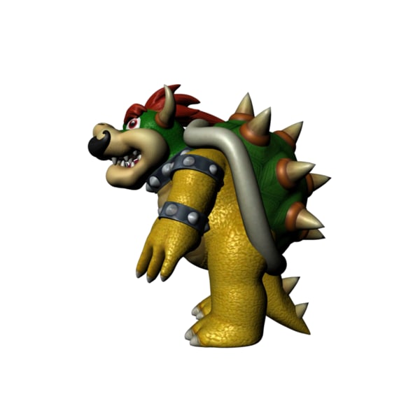 3d model bowser turtle