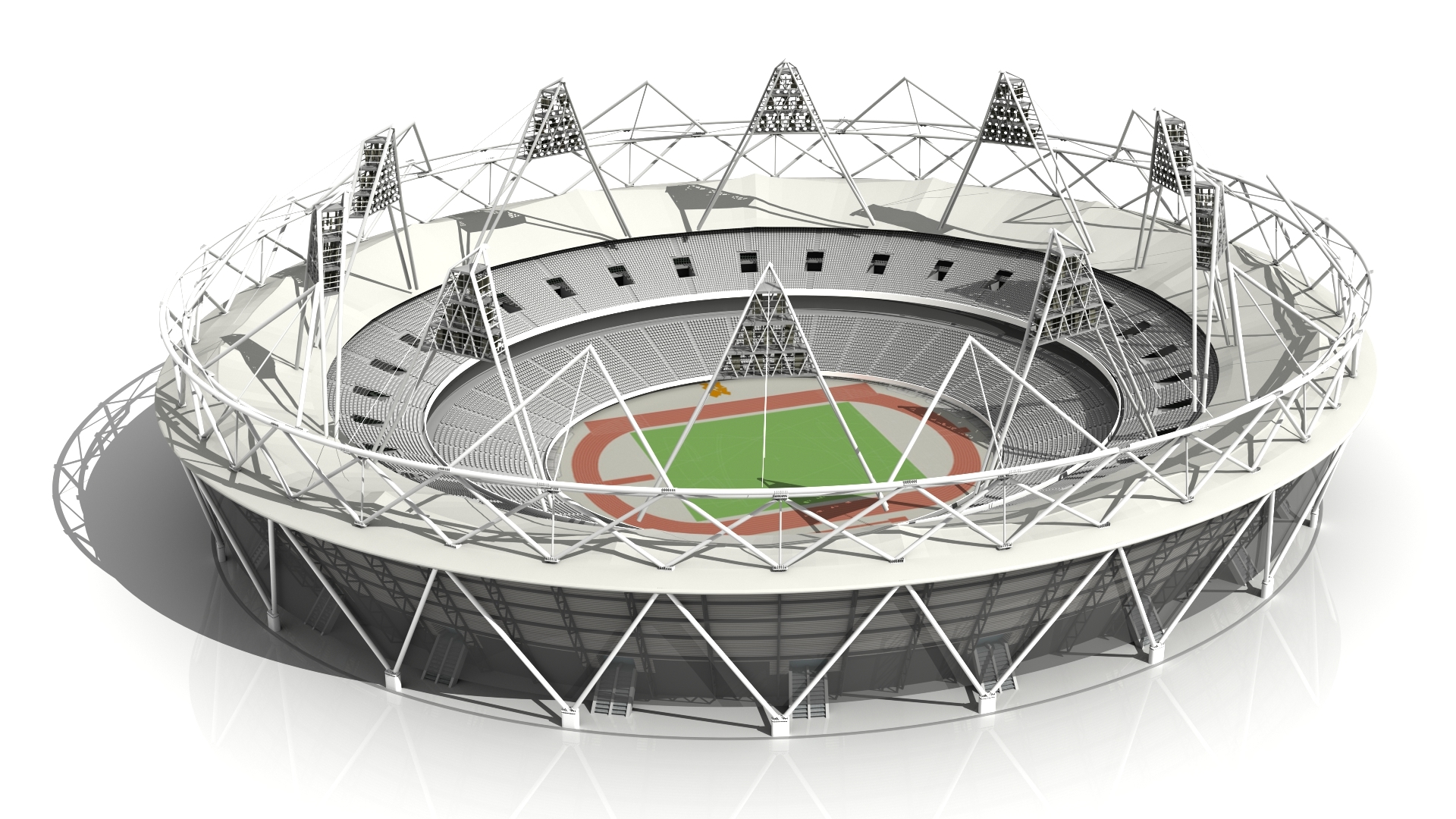 2012 olympic stadium 3d model