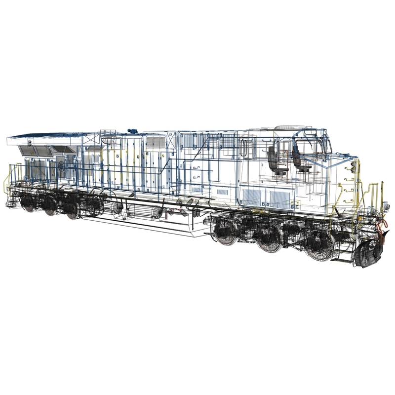 3d ge es44ac locomotive engines