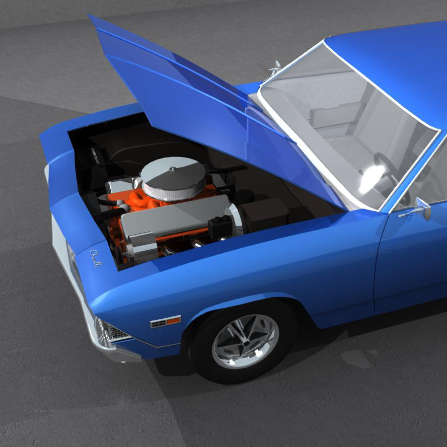 3d model of chevelle 1968 ss
