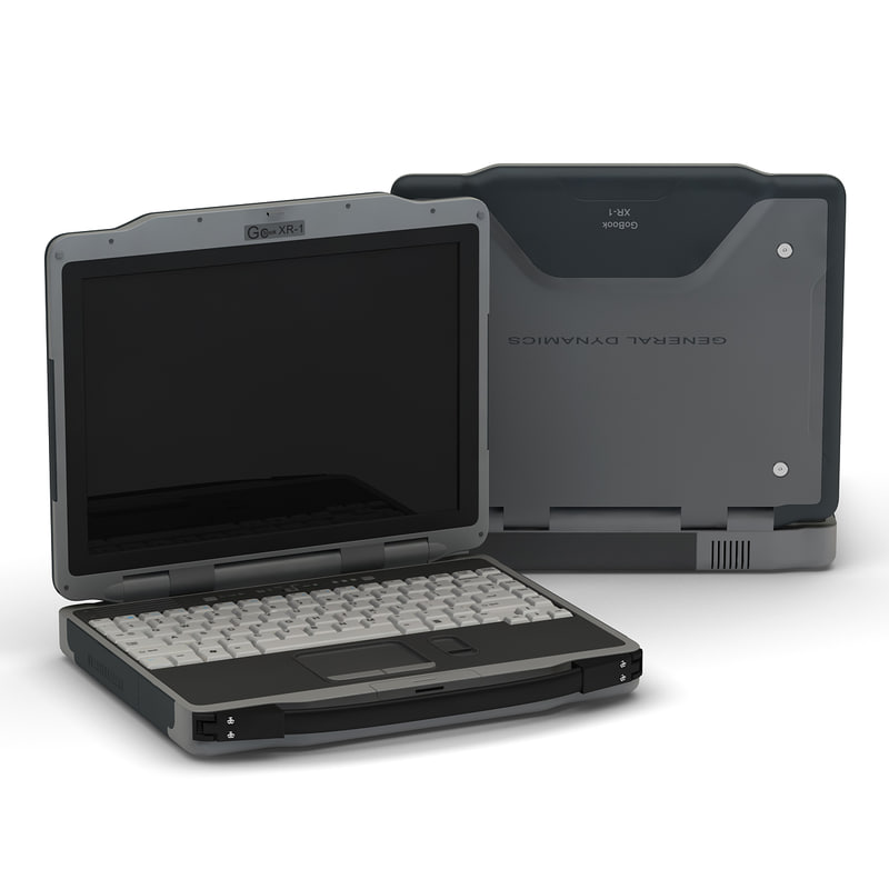 3d model of military laptops