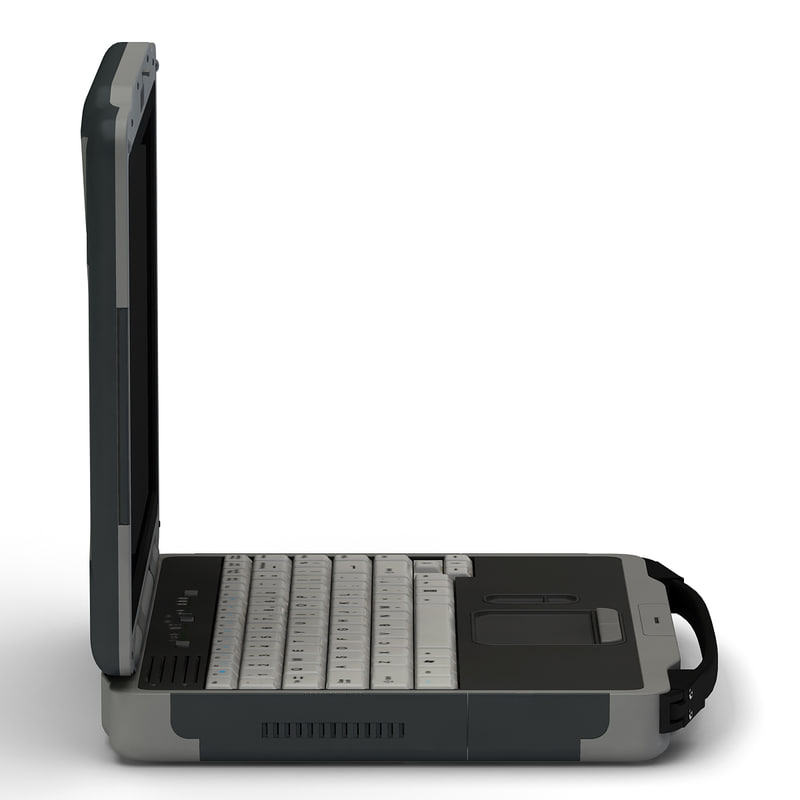 3d model of military laptops