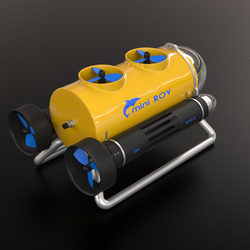 underwater rov 3d model