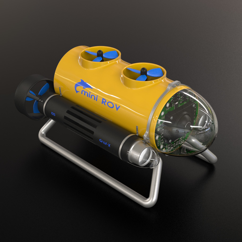 underwater rov 3d model
